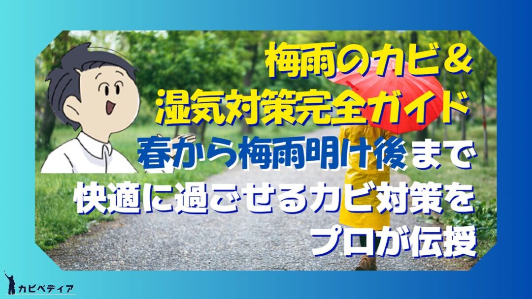 【2026年版】梅雨のカビ＆湿気対策完全ガイド｜春から梅雨明け後まで快適に過ごせるカビ対策をプロが伝授